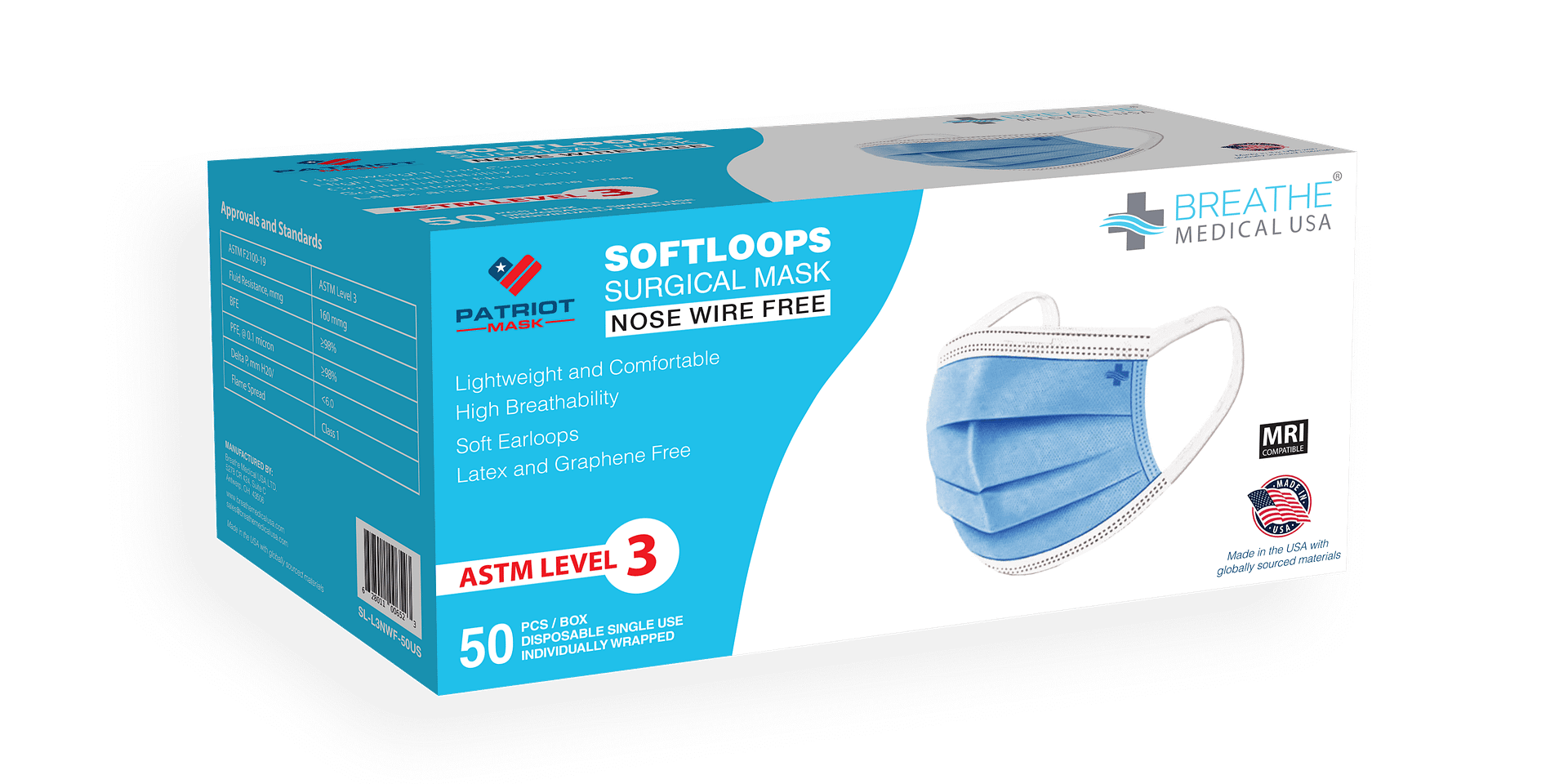 Softloops Surgical Mask | Breathe Medical USA